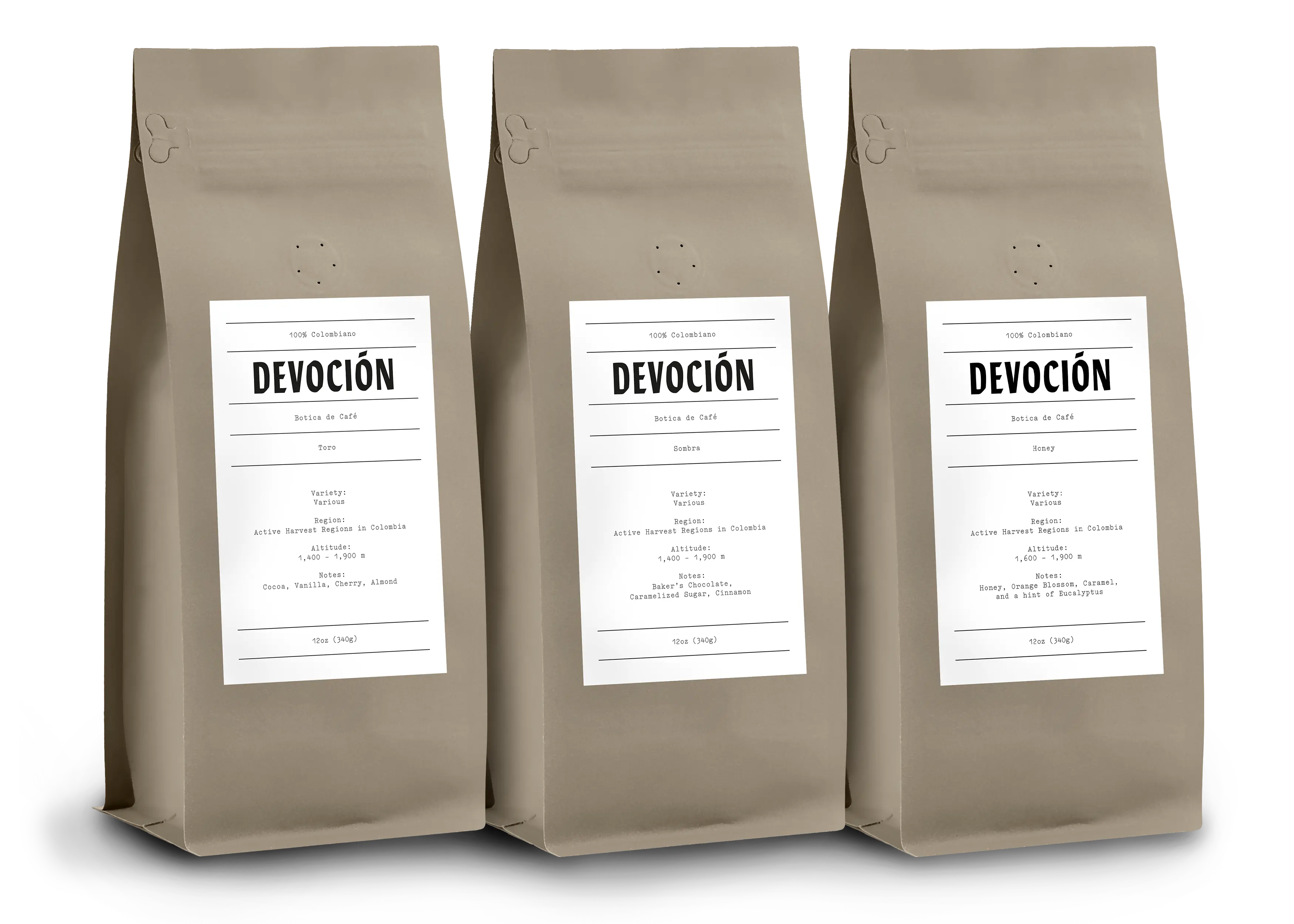 Espresso Coffee Blend | 3 x 12oz House Blend Bags | Devoción